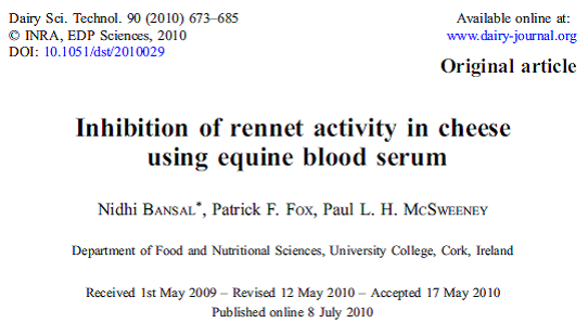 CheeseScience.net: Publication- Dairy Sci Technol