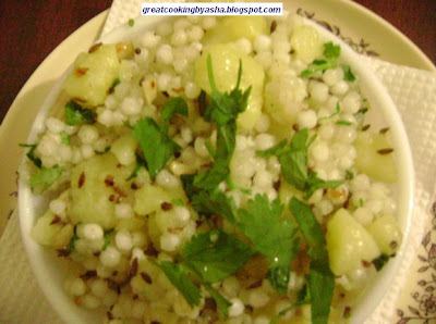 Great Indian Cooking By Asha: Tapioca pearl Khichdi (Sabudana ki Khichdi)