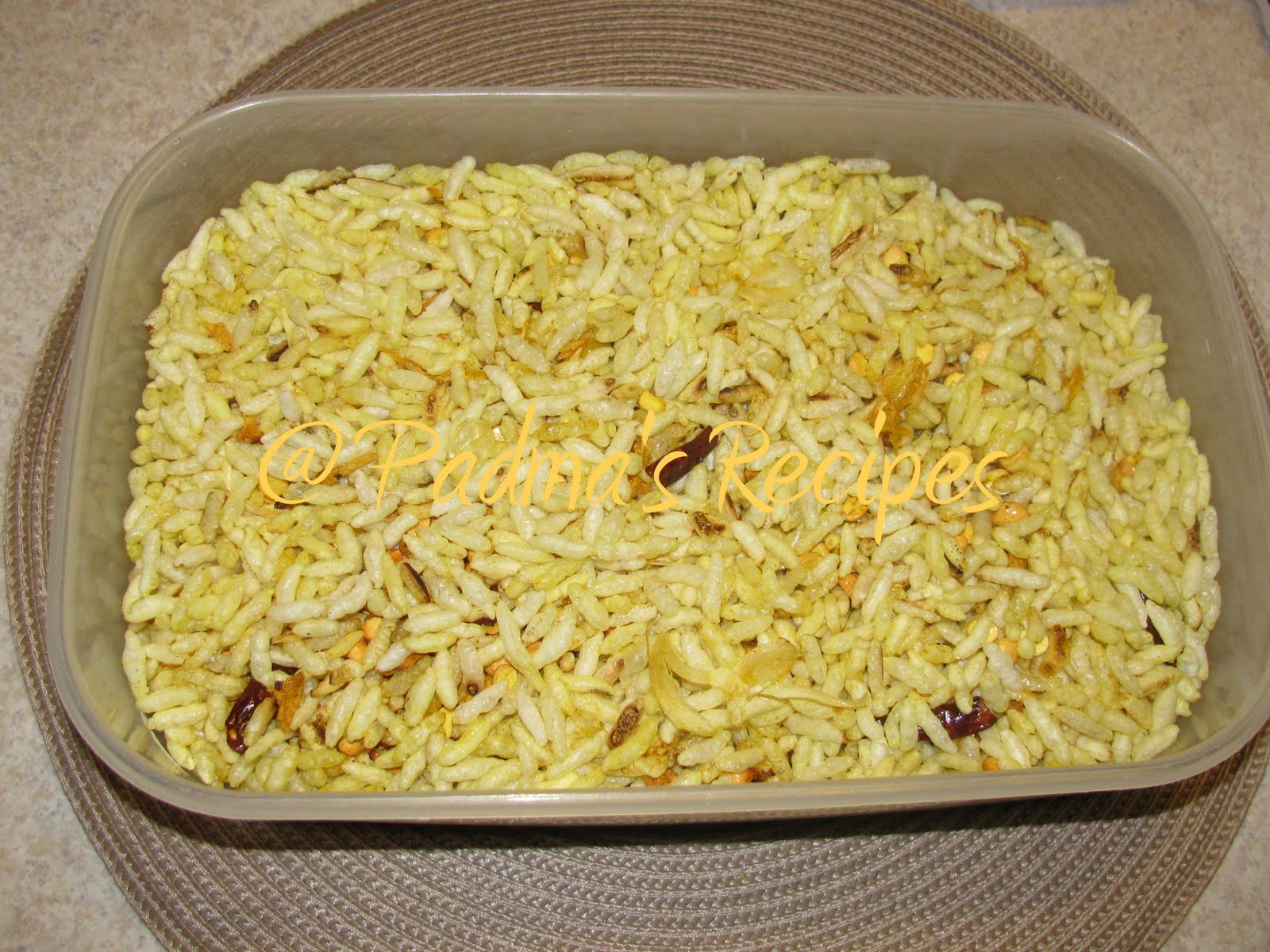 Padma's Recipes: MASALA PORI /SPICY PUFFED RICE