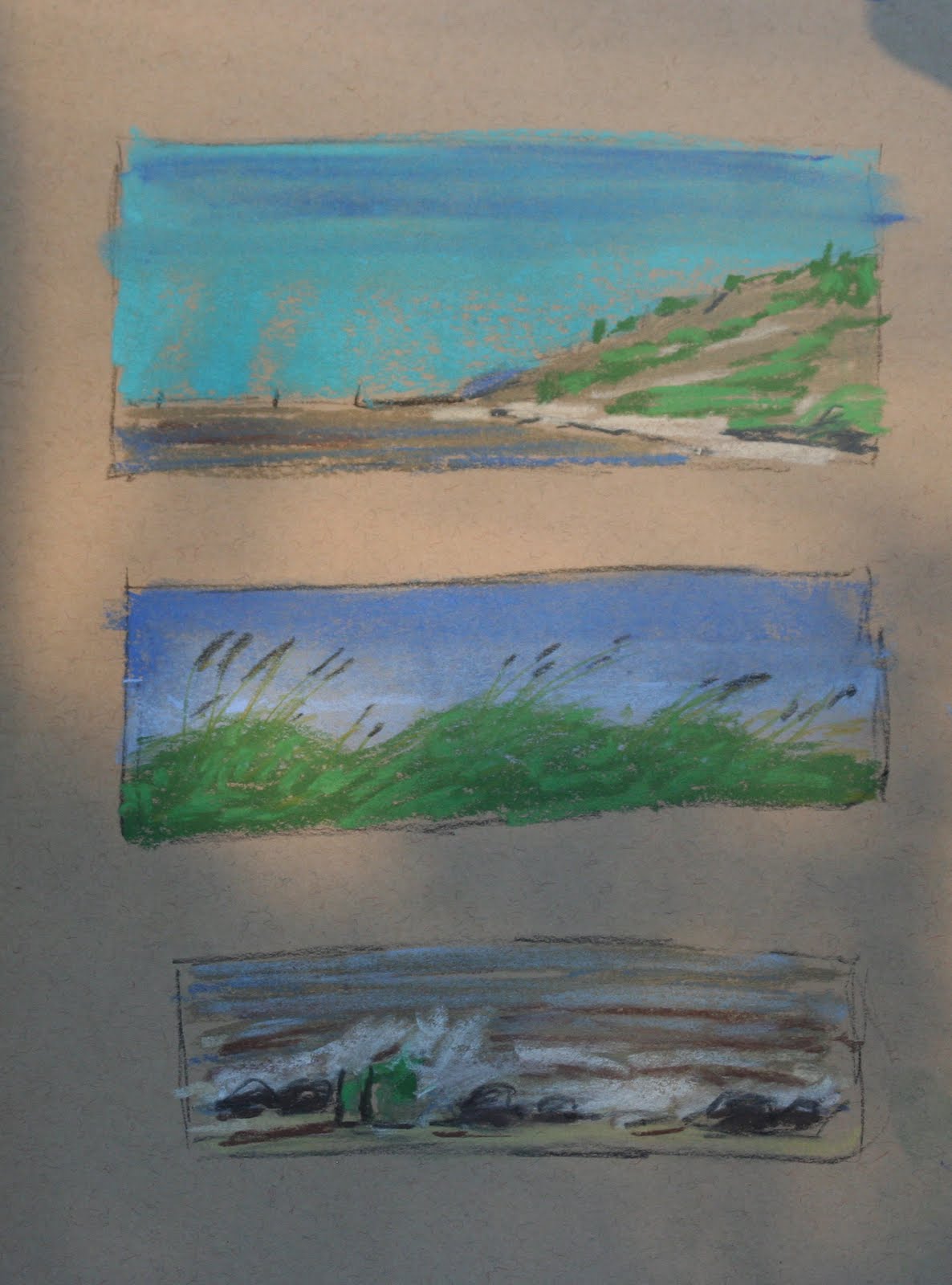 Sevina Yates Fine Art: beach sketches