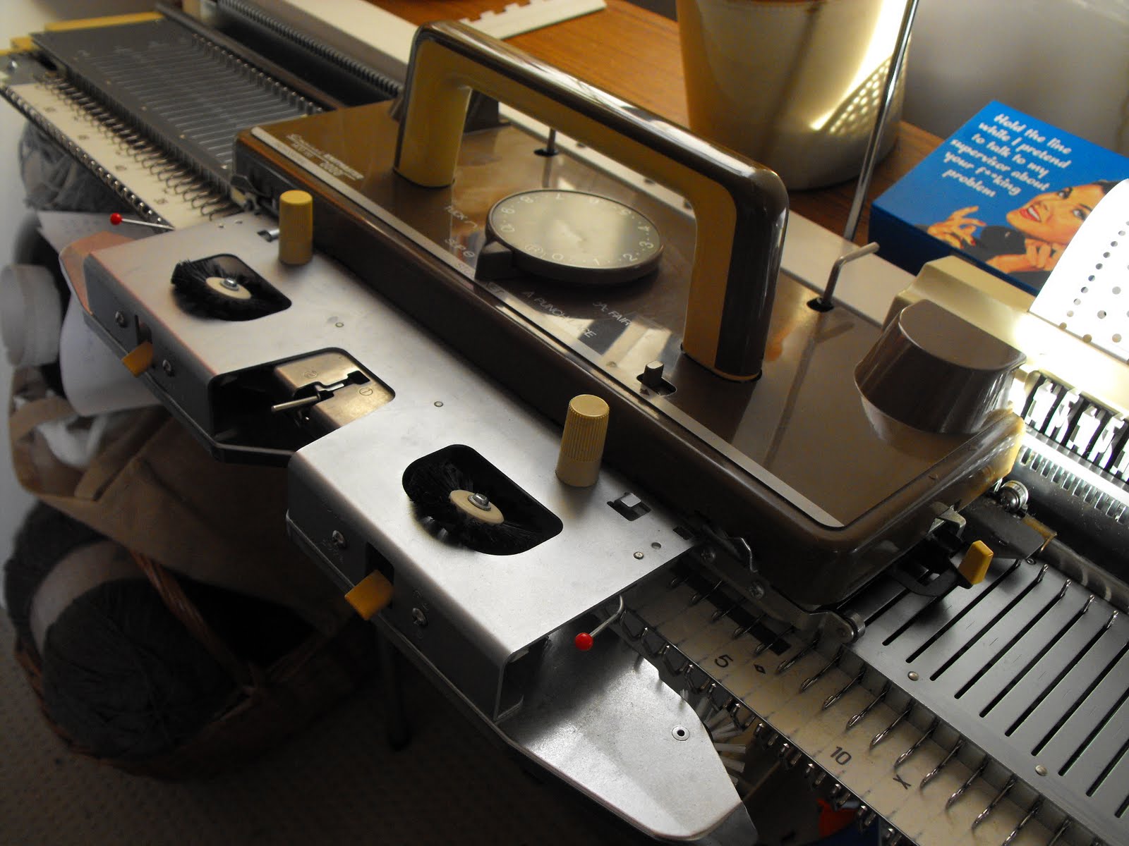 Adventures with Machine Knitting: My new Knitting machine - Knitmaster 155