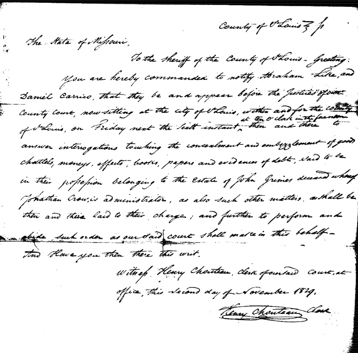 Long Ago and Far Away: Grimes Family