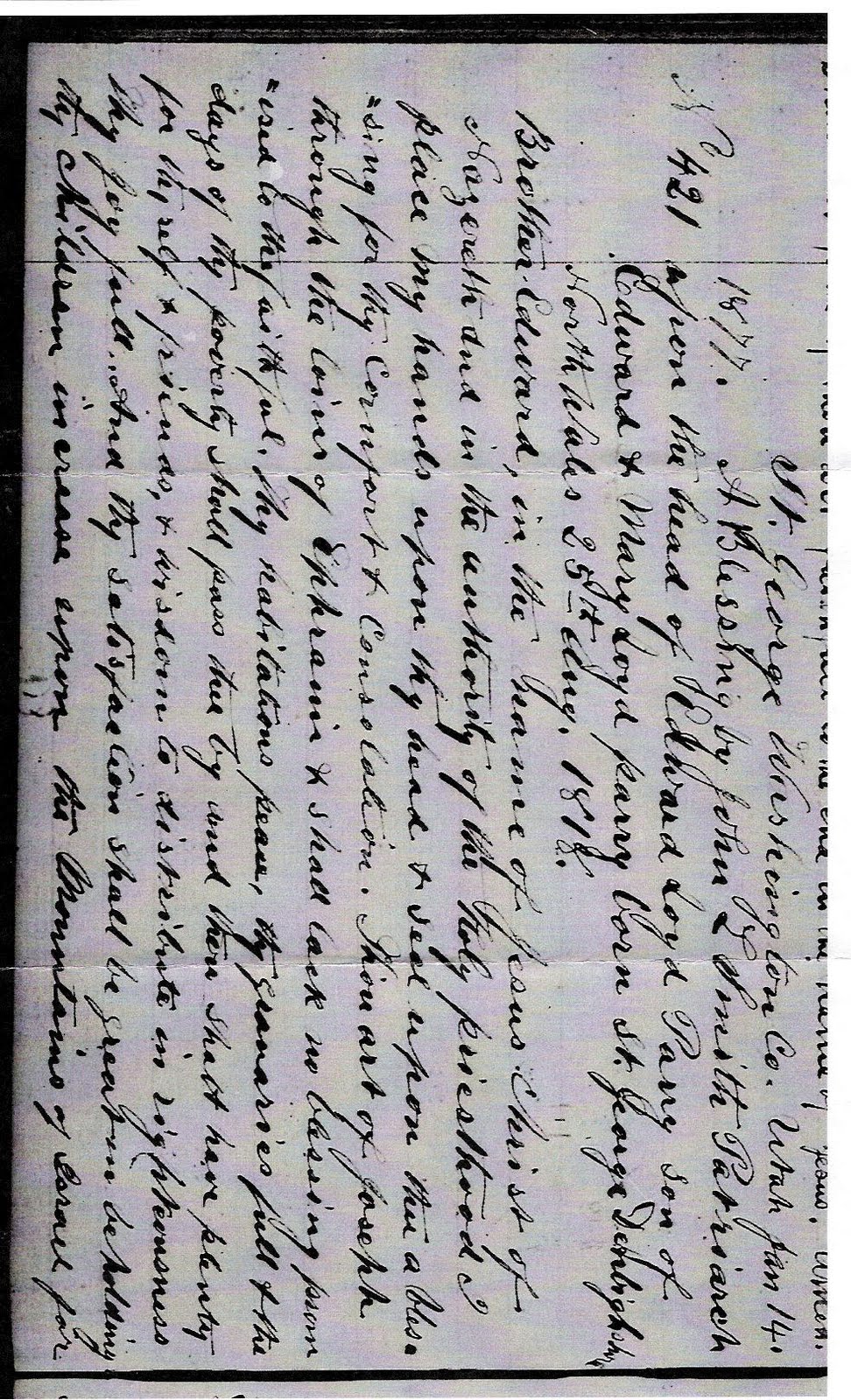 EDWARD LLOYD PARRY (1818-1906): Patriarchal Blessings of Edward Lloyd Parry