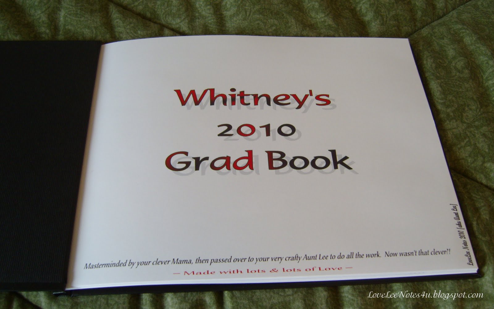 LoveLee Notes: Your Story Grad Book