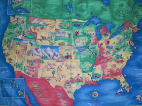 Scrap Fabric Us Map
