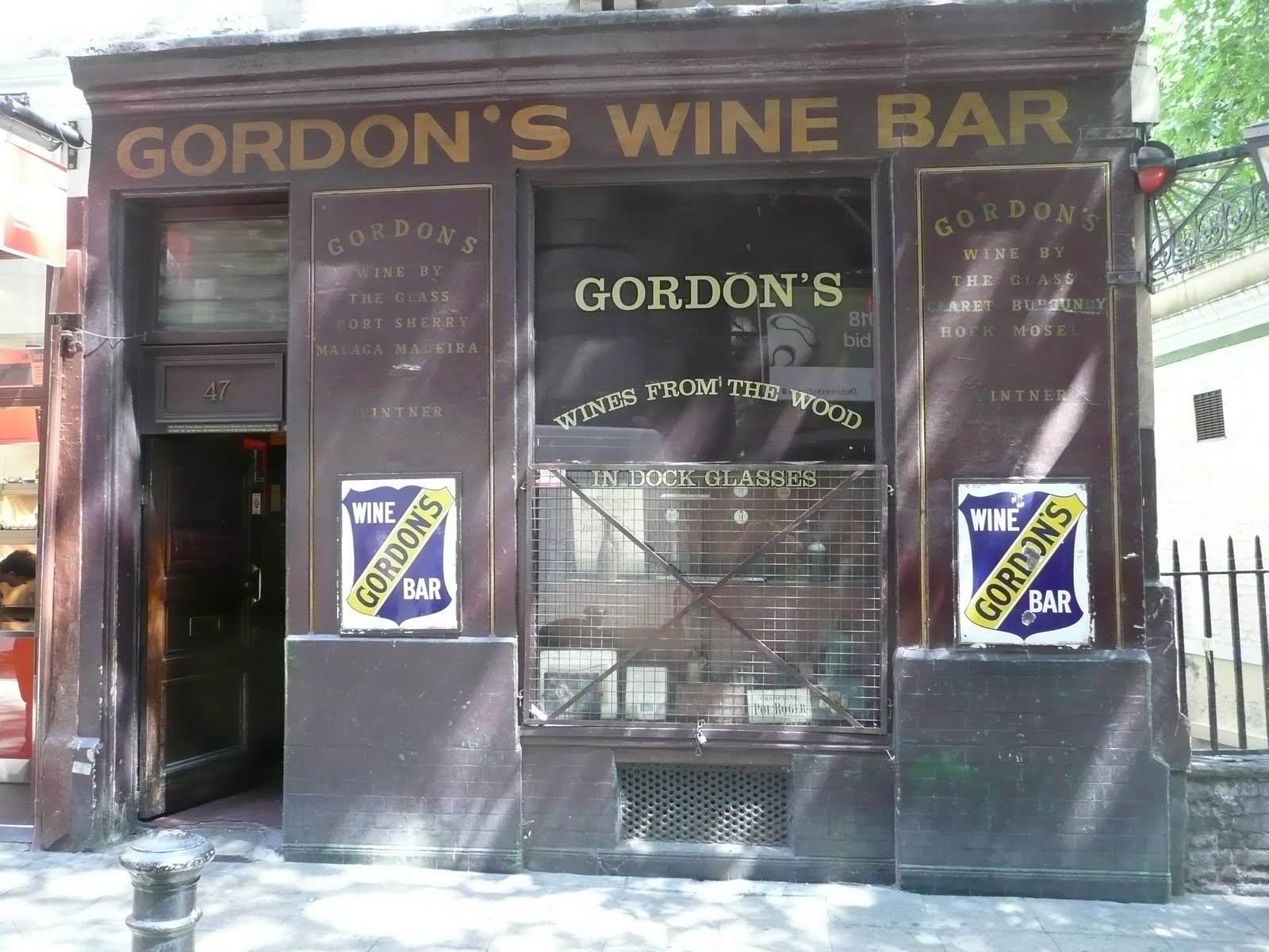schiller-wine: Time Seems to Have Stood Still At Gordon's Wine Bar in ...