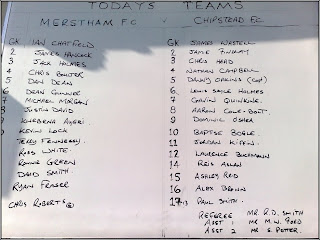 He's Got the Wrong Shirt: Merstham FC 0-0 Chipstead FC