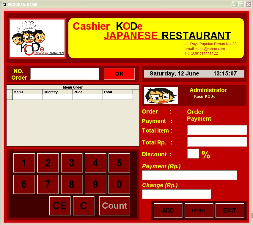 ALGORITMA: Program Visual Basic: Project Menu dan Kasir KODe Japanese ...