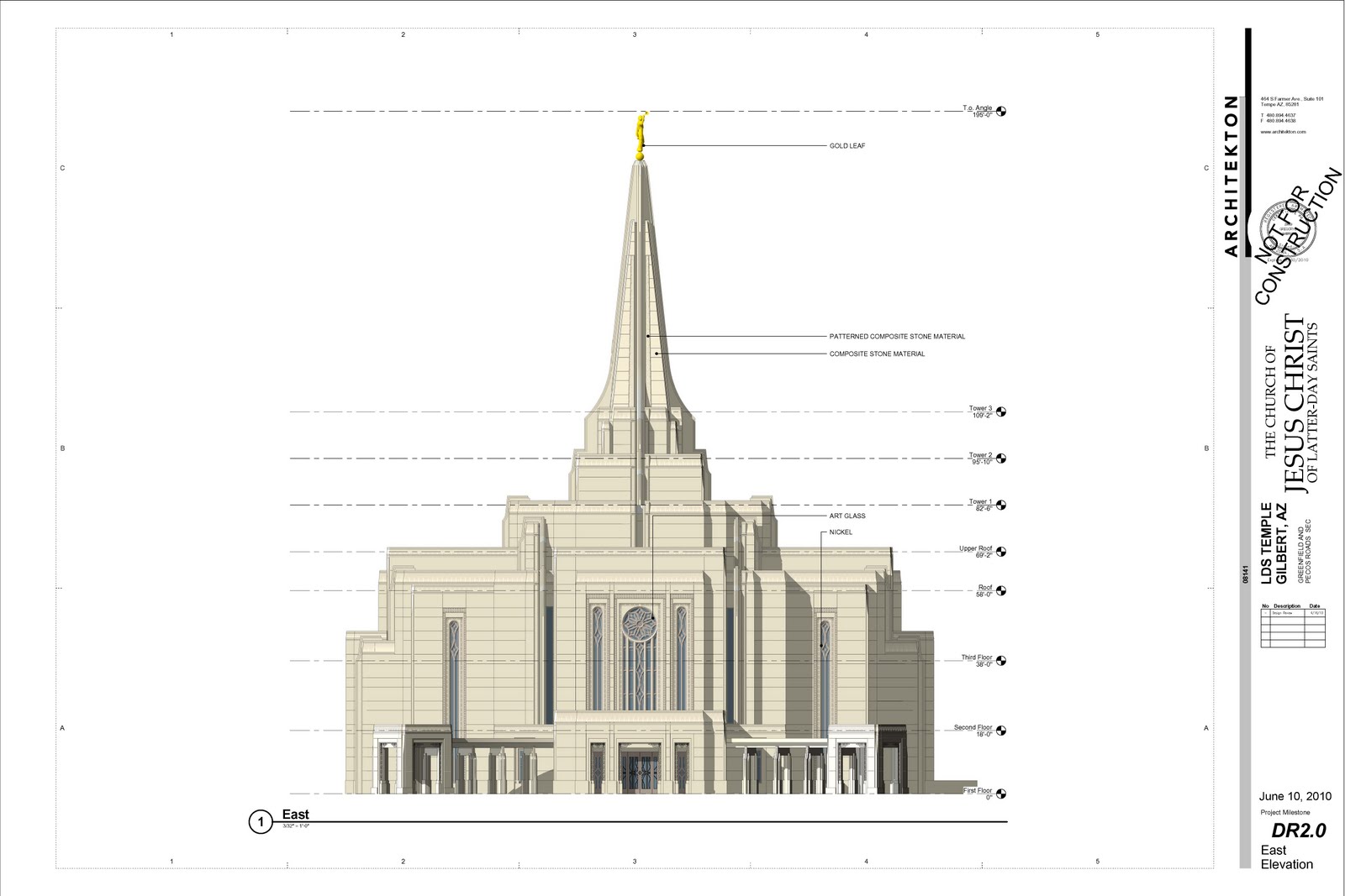 Gilbert LDS Temple: Renderings