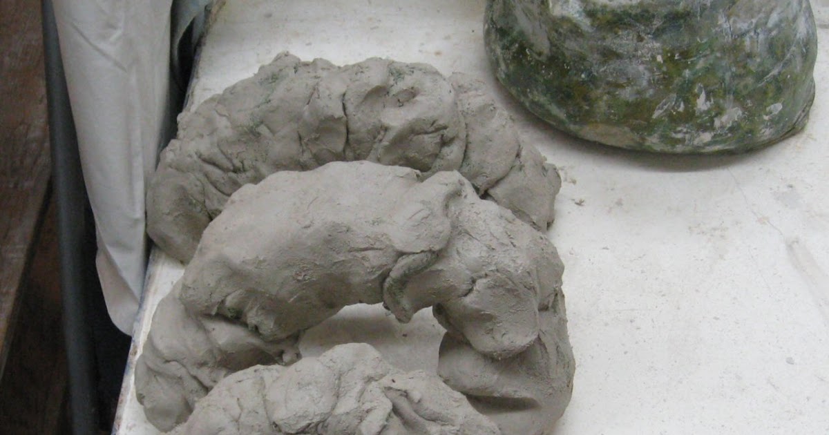 Shambhala Pottery: Reclaim clay bridges drying