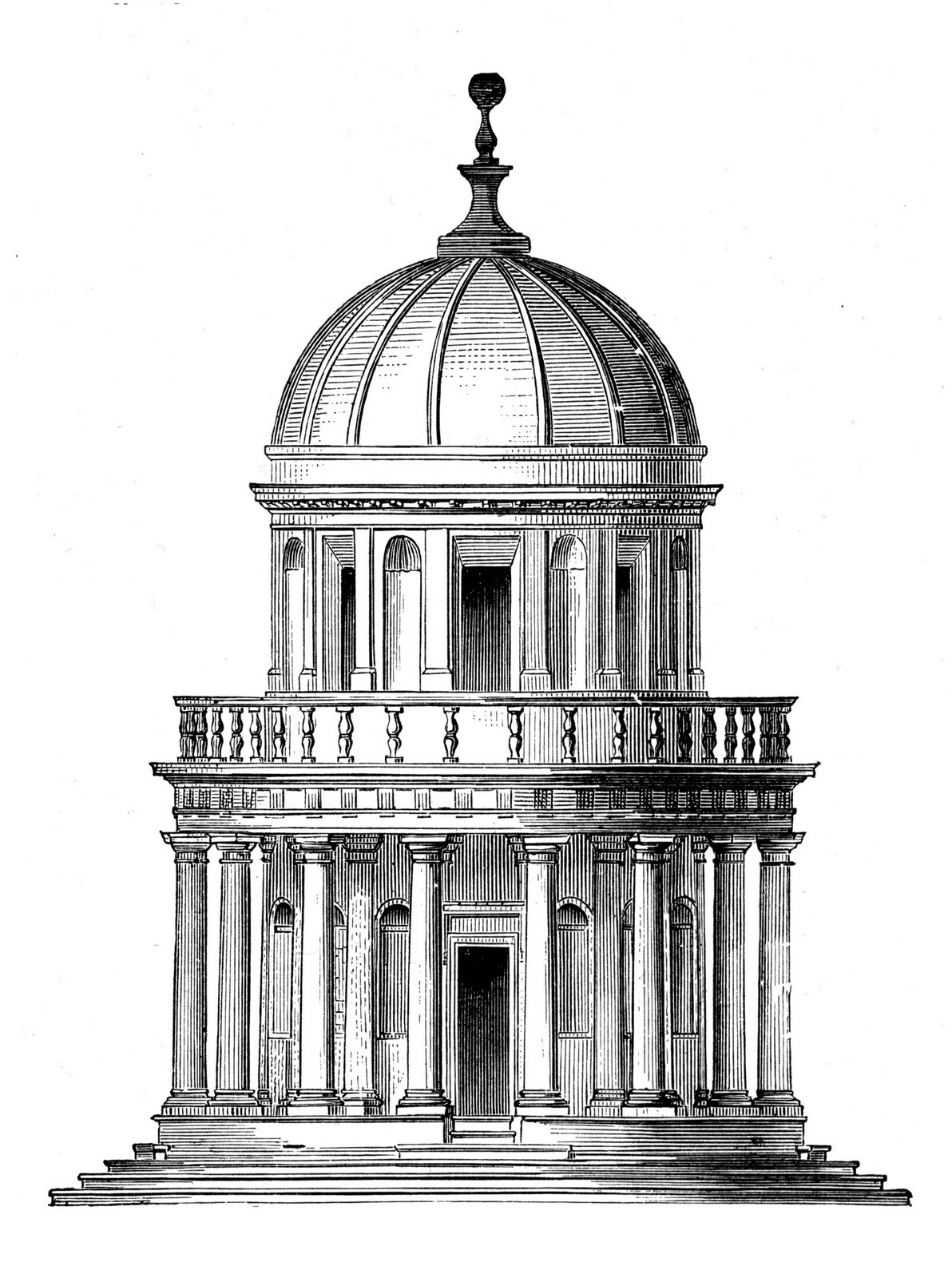 Architecture Slide Test Research: Tempietto