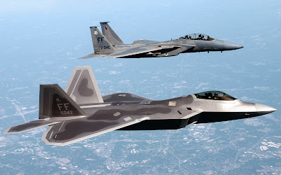 eascose: F-22 Raptor and F-15 Eagle Formation 1680 x 1050 Widescreen ...