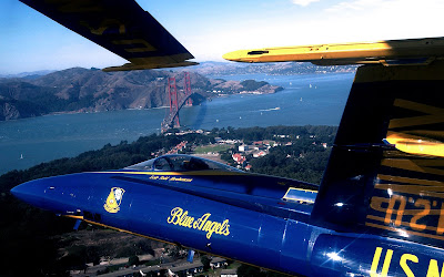 Free Widescreen Wallpapers: Blue Angels over San Francisco 1680 x 1050 ...