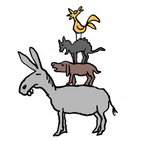 Daniel's Daily Drawings: The Town Musicians of Bremen