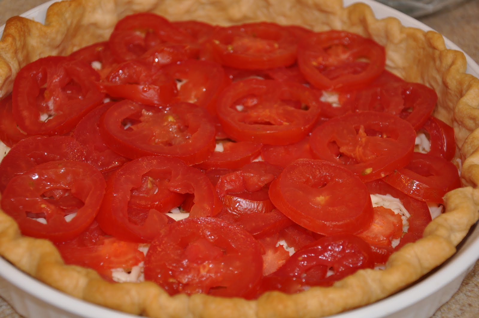 The Changeable Table: Tomato Basil Pie