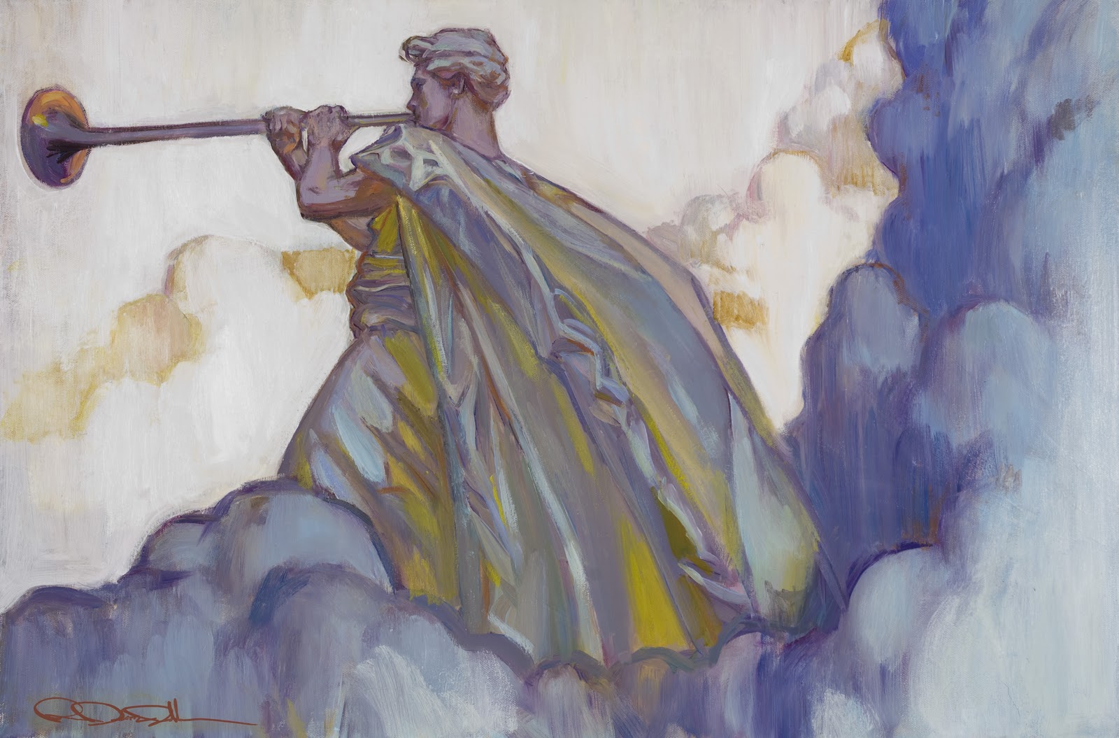 Inside the Studio of Rose Datoc Dall: New Small Piece: "Clarion Call"