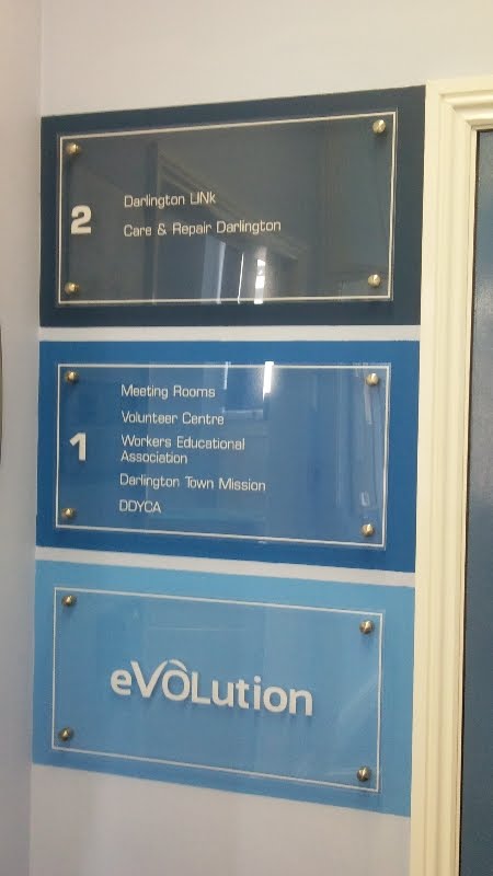 The Green I Signs Blog: eVOLution Darlington - Interior Directory ...