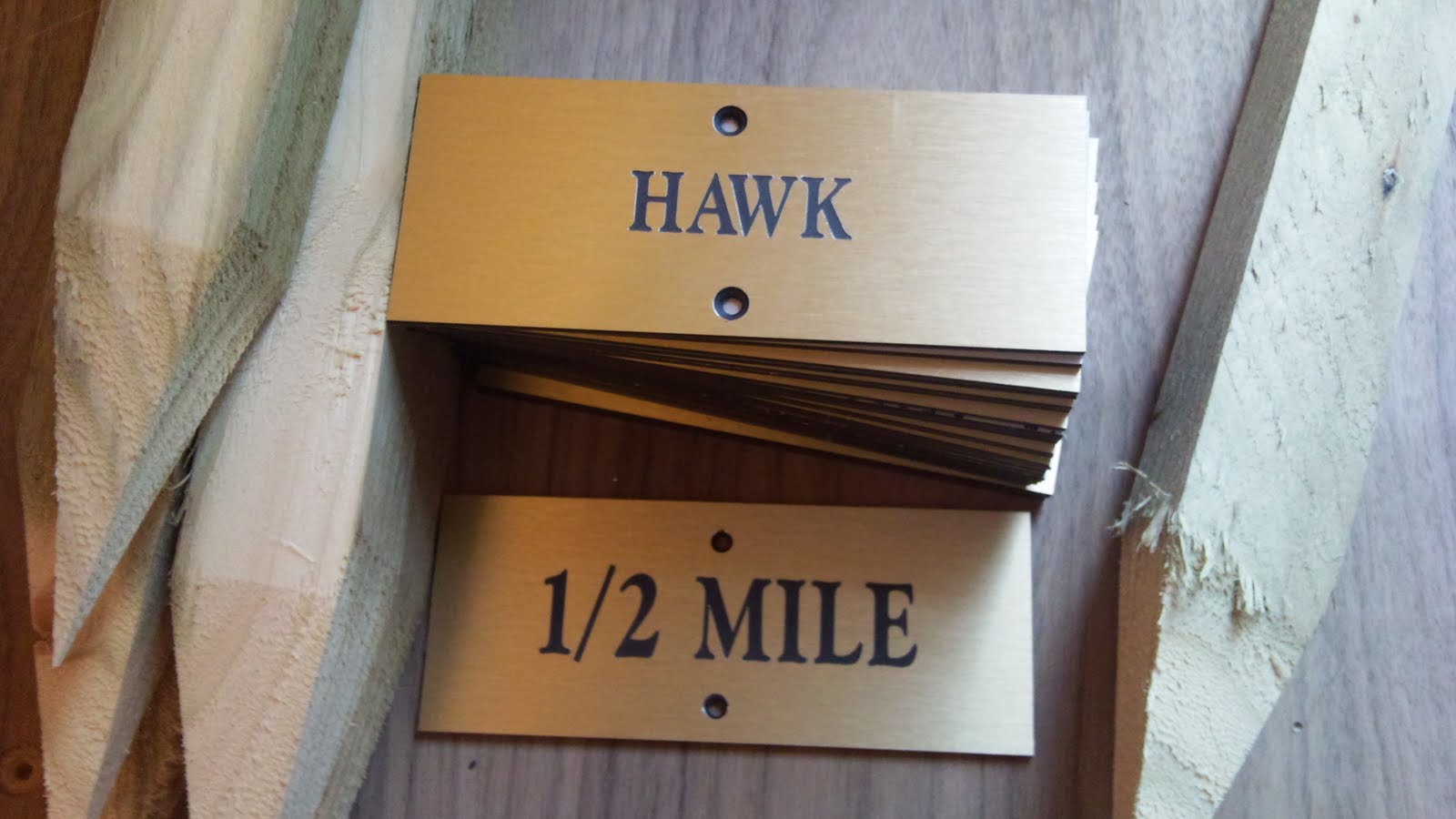 The Green I Signs Blog: Engraved Traffolite multi-layered phenolic ...