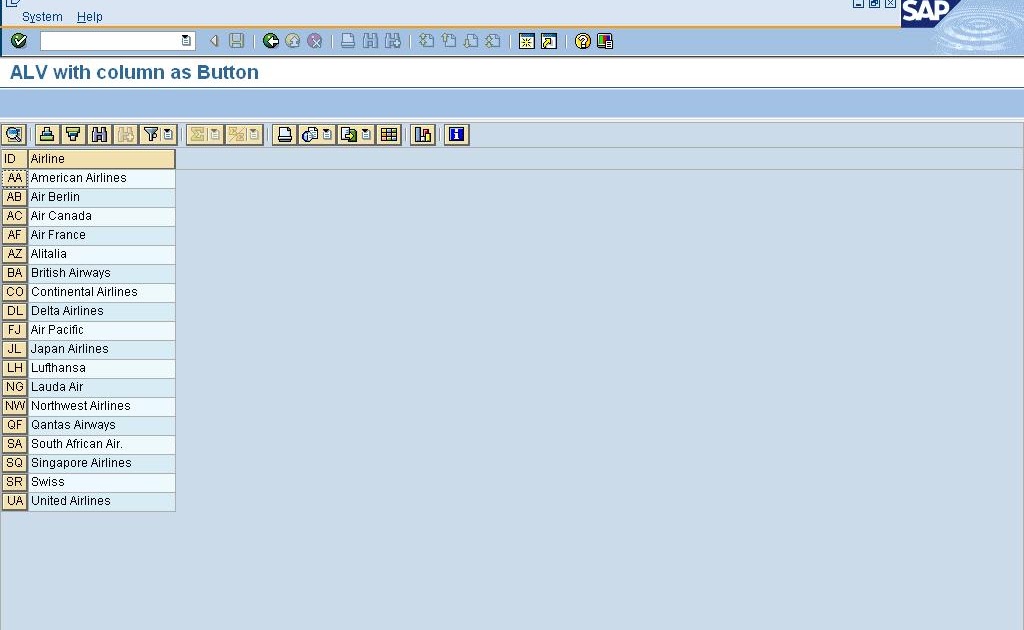 Explore Abap Displaying Fields As Buttons And Raising An Event In Alv