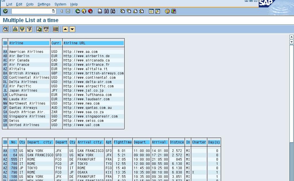Explore...ABAP: Display multiple list under same list using FM REUSE ...