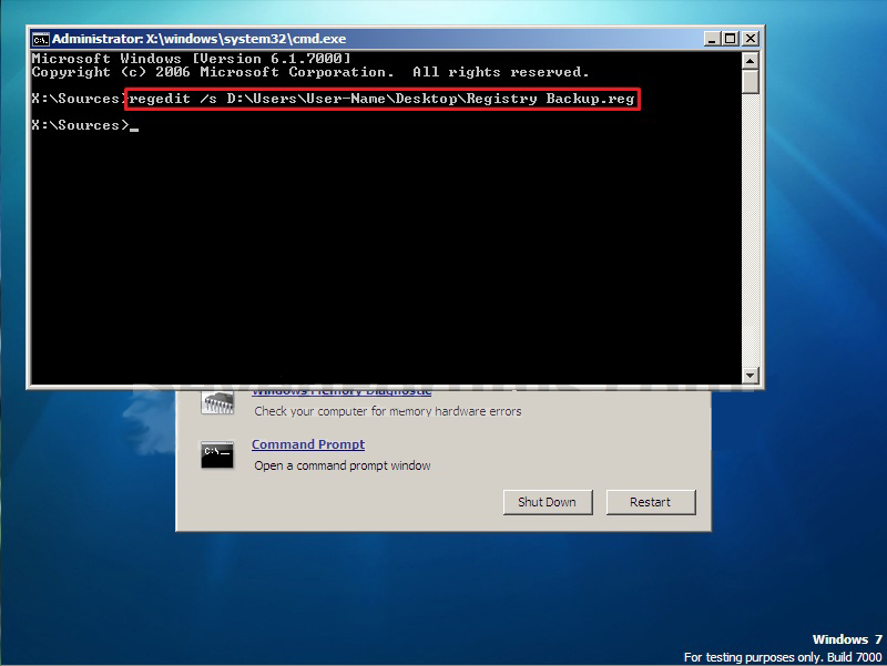 Regedit Command Line
