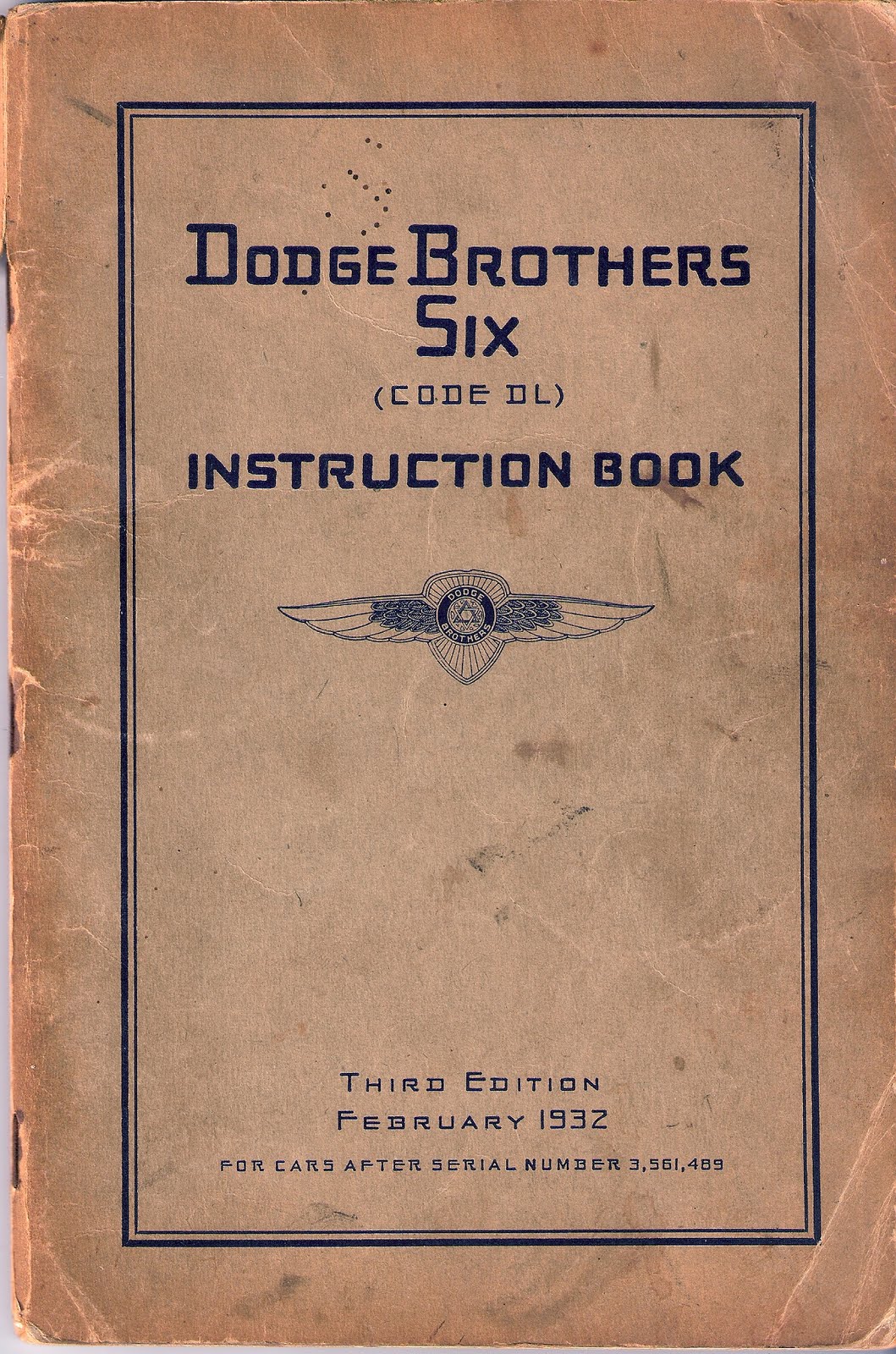 Literary Crushes/Grave Matters: First Car: 1932 Dodge Six