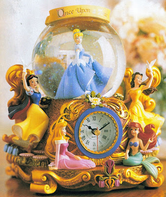 Disney Snowglobes Collectors Guide: Princess Clock Snowglobe