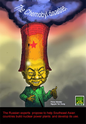 KI Media: Sacrava's Political Cartoon: The Chernobyl Disaster