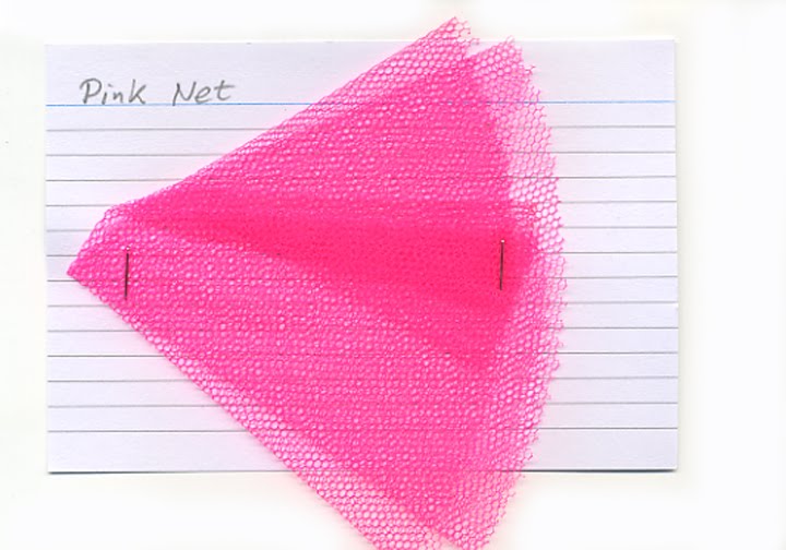 the textile files: Pink net