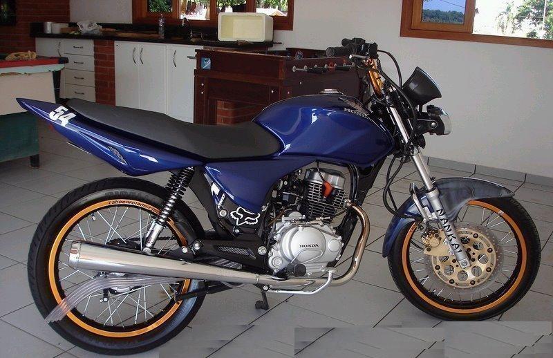 Cg titan 150 tuning azul - Imagui