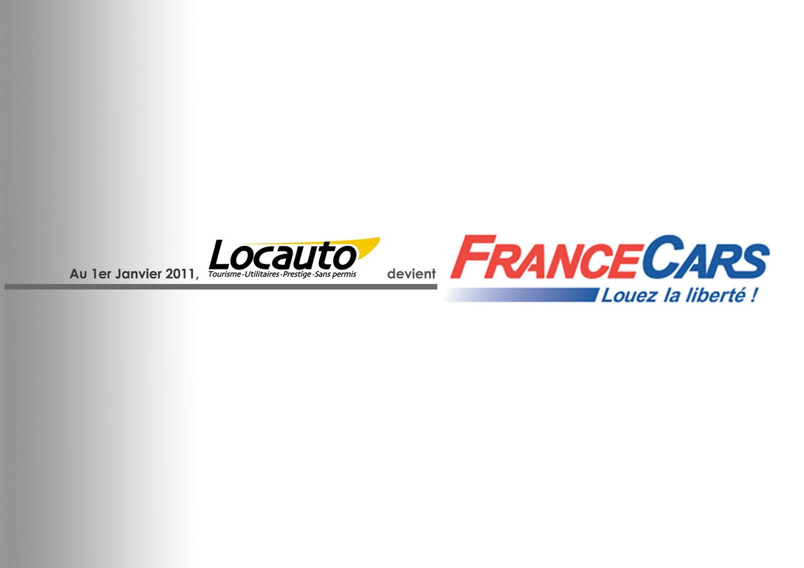 Locauto: Au 1er Janvier Locauto devient France Cars