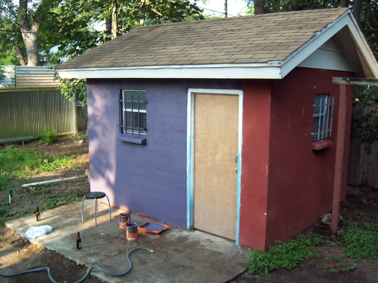 My Journey on Willow Street: Purple Shed