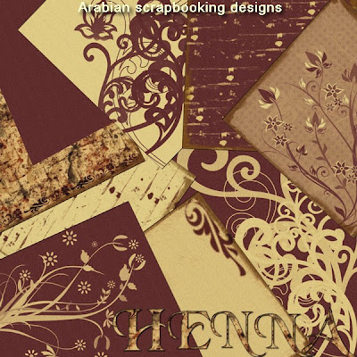 Arabian scrapbooking: My New Freebies..( HENNA) Kit.........
