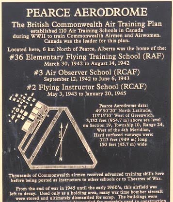 BCATP IN CANADA: Pearce Aerodrome- Pearce, Alberta