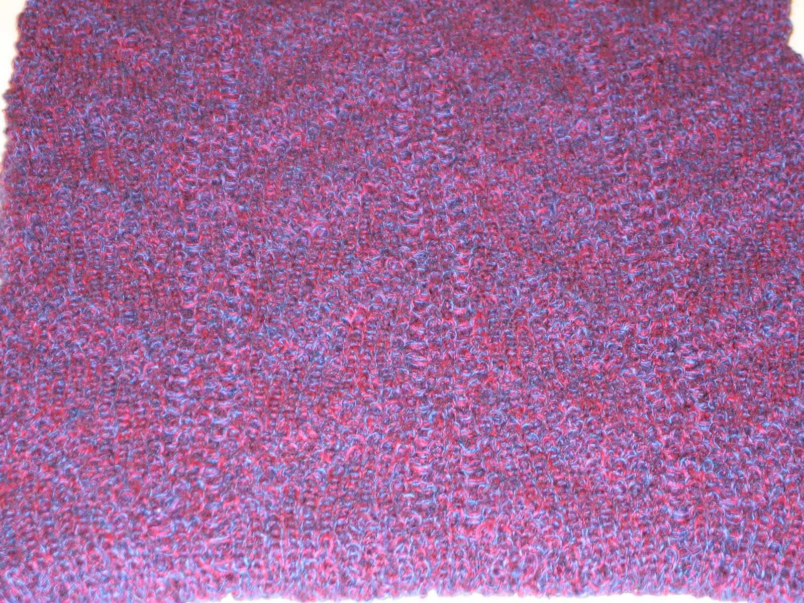 Diana natters on... about machine knitting: Full-Needle Rib Tucked Scarf