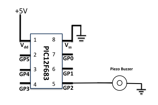 Make Your Own PIC12F683 Development Board: Experiment No. 7: Generating Melody with a ...