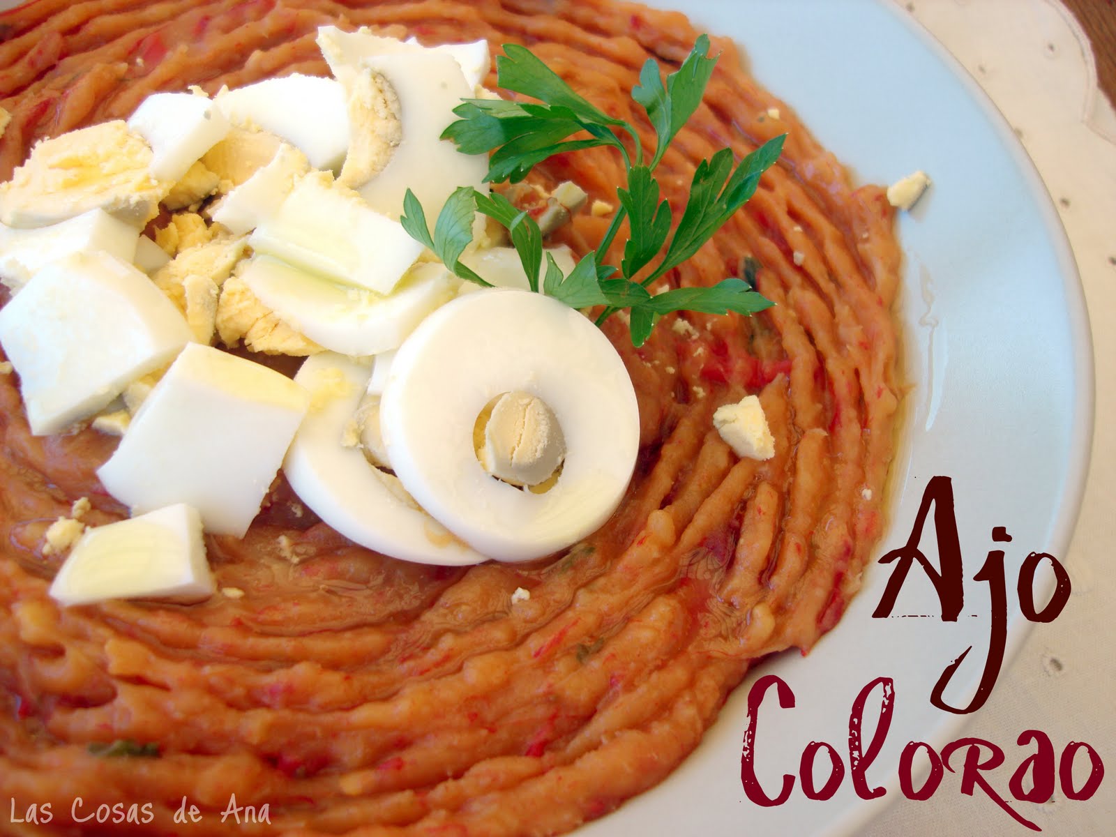 Las Cosas de Ana: AJO COLORAO