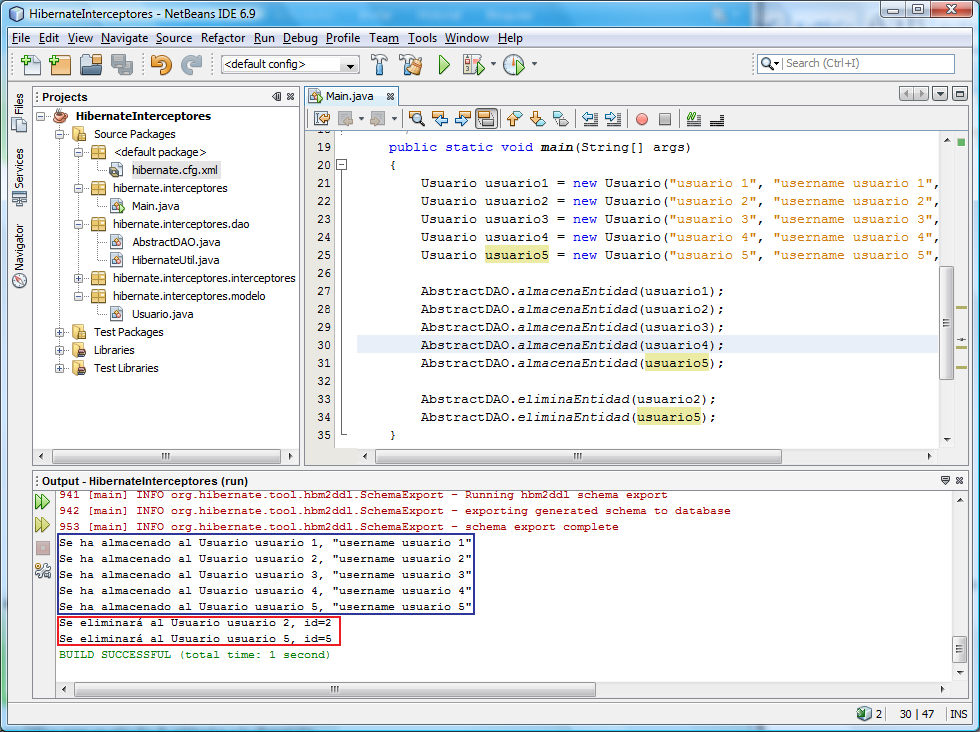 Tutoriales de Programacion Java: Hibernate - Parte 11: Interceptores y Eventos