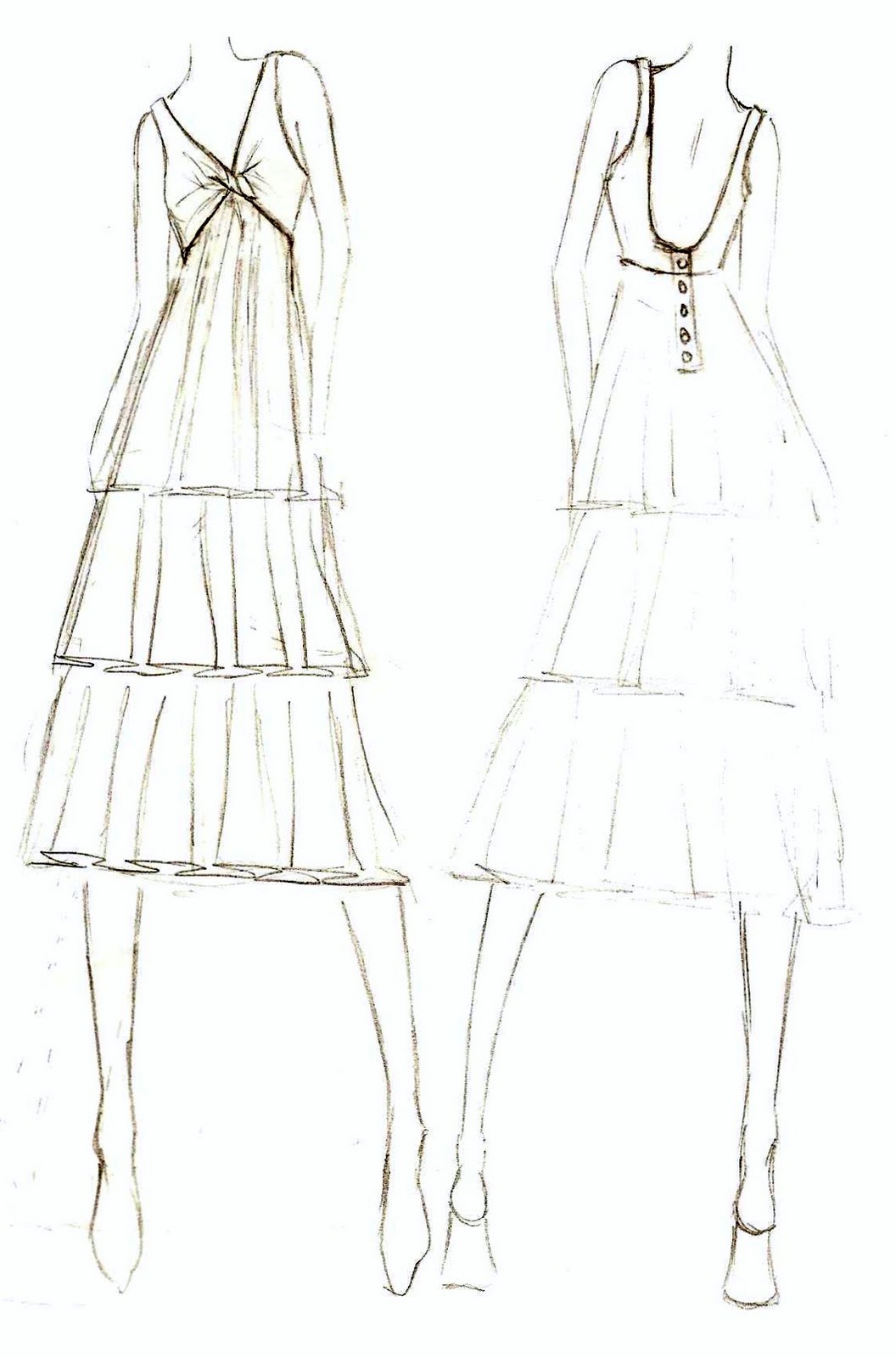 The Apparel Design Major: A few sketches from projects this year