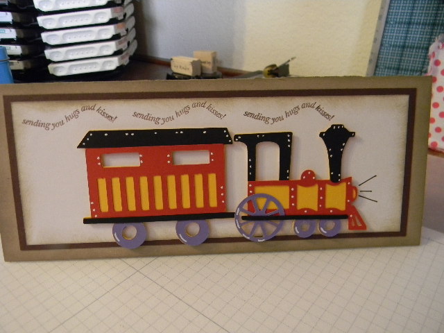 Kards by Kadie: Cricut Train Card