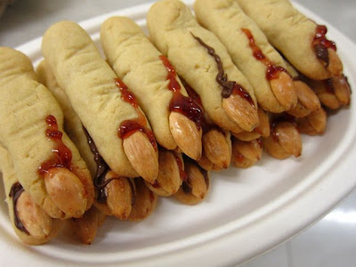 THIS OLD DRESS: witches finger cookies