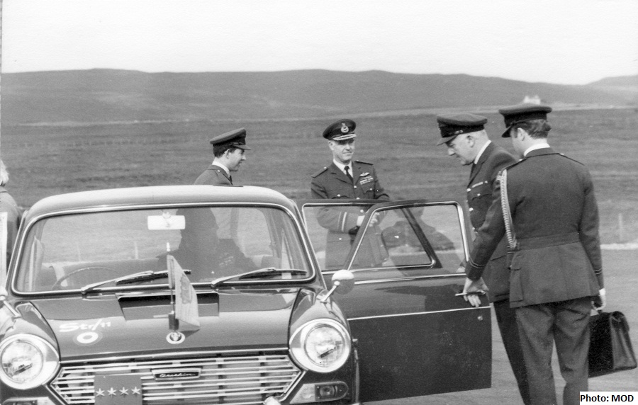 A History of RAF Saxa Vord: Visit by the AOCinC ACM Sir Andrew Humphrey ...
