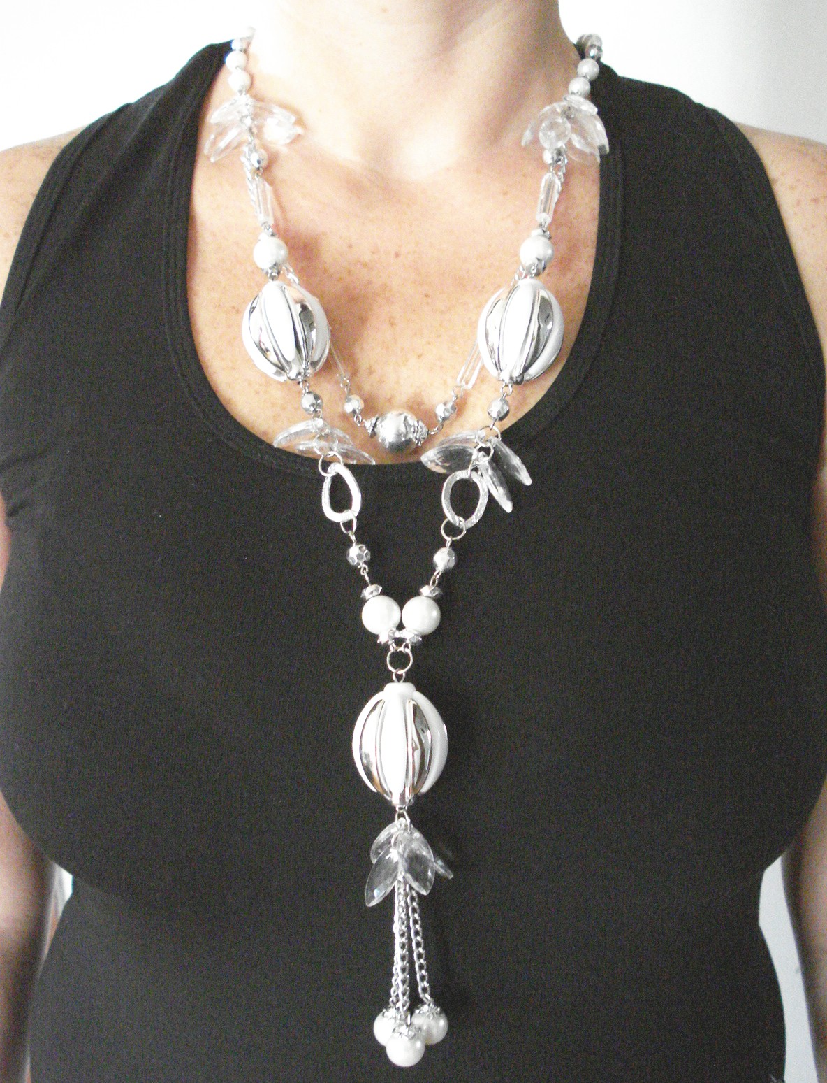 Patrícia Ávila Bijouterias: COLARES PRATEADOS COM CORRENTES E/OU PEÇAS ...