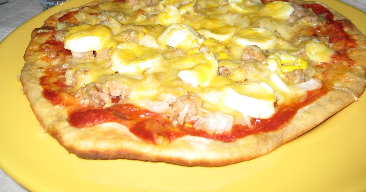 Pizza de Atum com Ovo | Receitas para máquina de fazer pão (MFP)