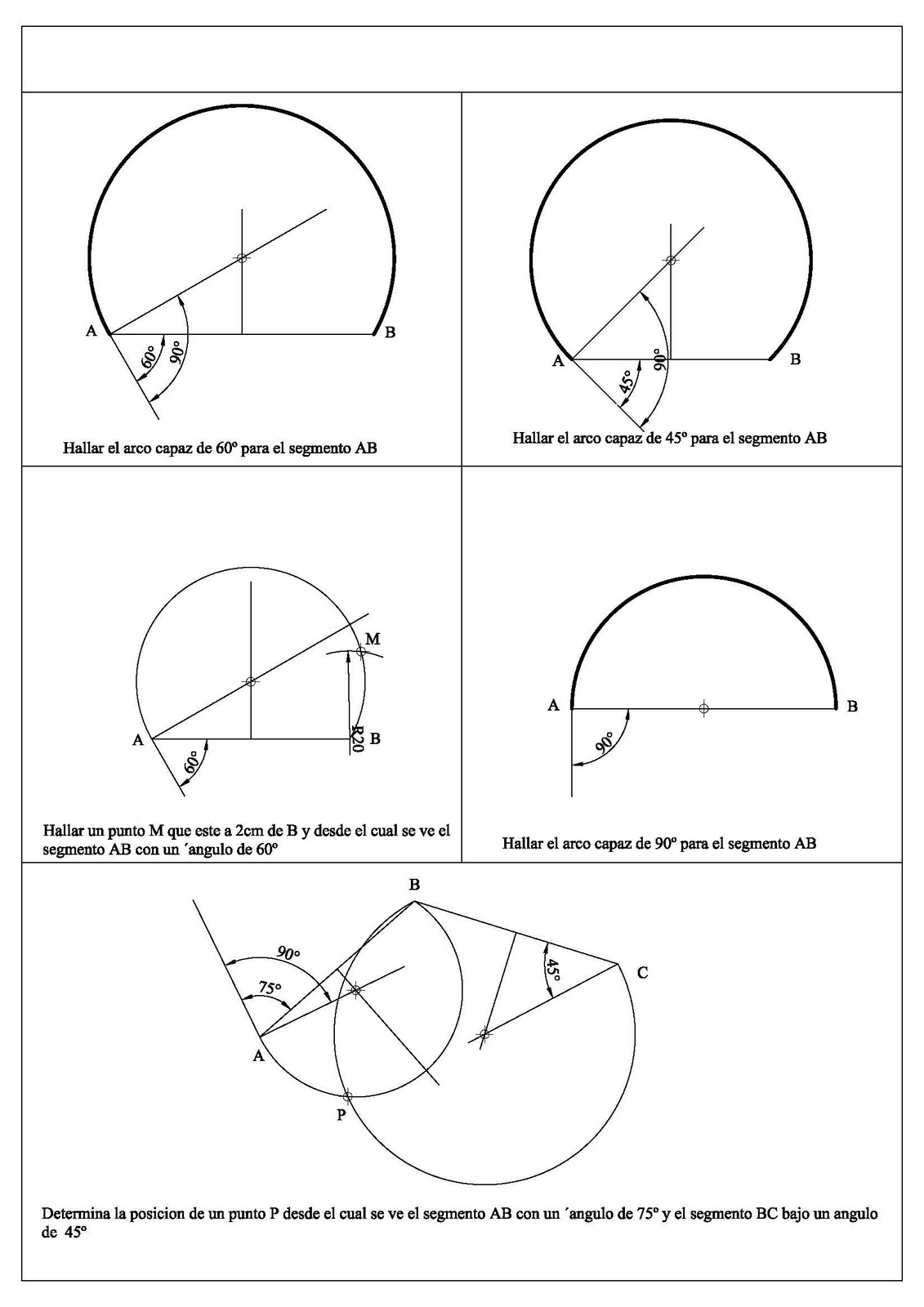 DIBUJO TÉCNICO 1º BACHILLERATO: APUNTES 2. Arco capaz. apuntes ...