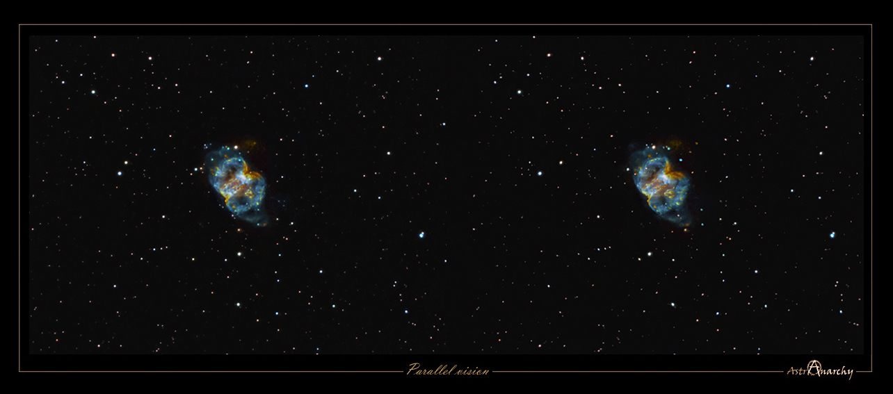 Astro Anarchy: M76 as a Stereo pair 3D