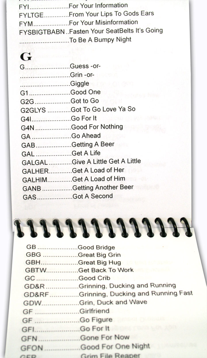 New Products: Texting Dictionary