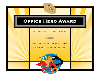Greetings from Kentucky: Office Hero Award