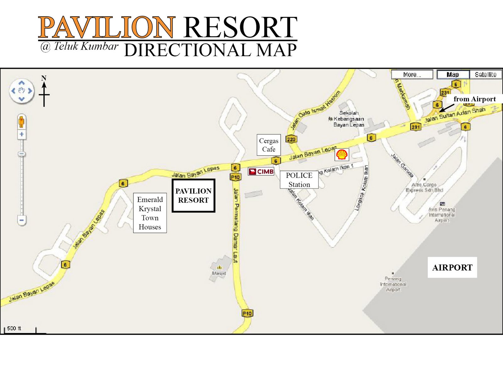 The Propertizer: Pavilion Resort: Locaton