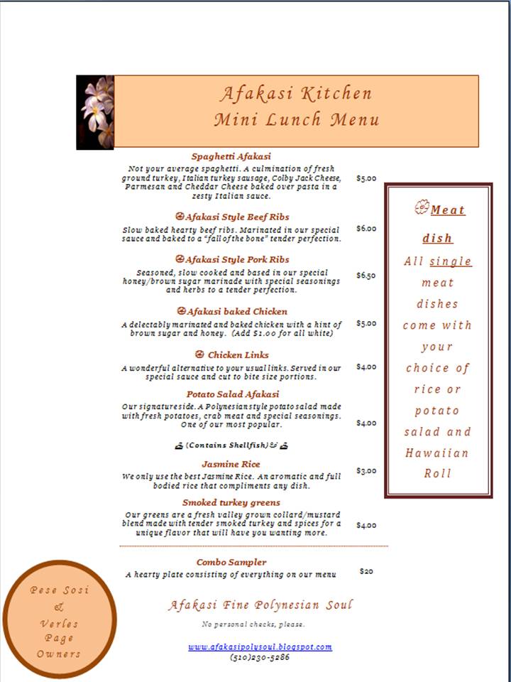 Afakasi's Fine Polynesian Soul